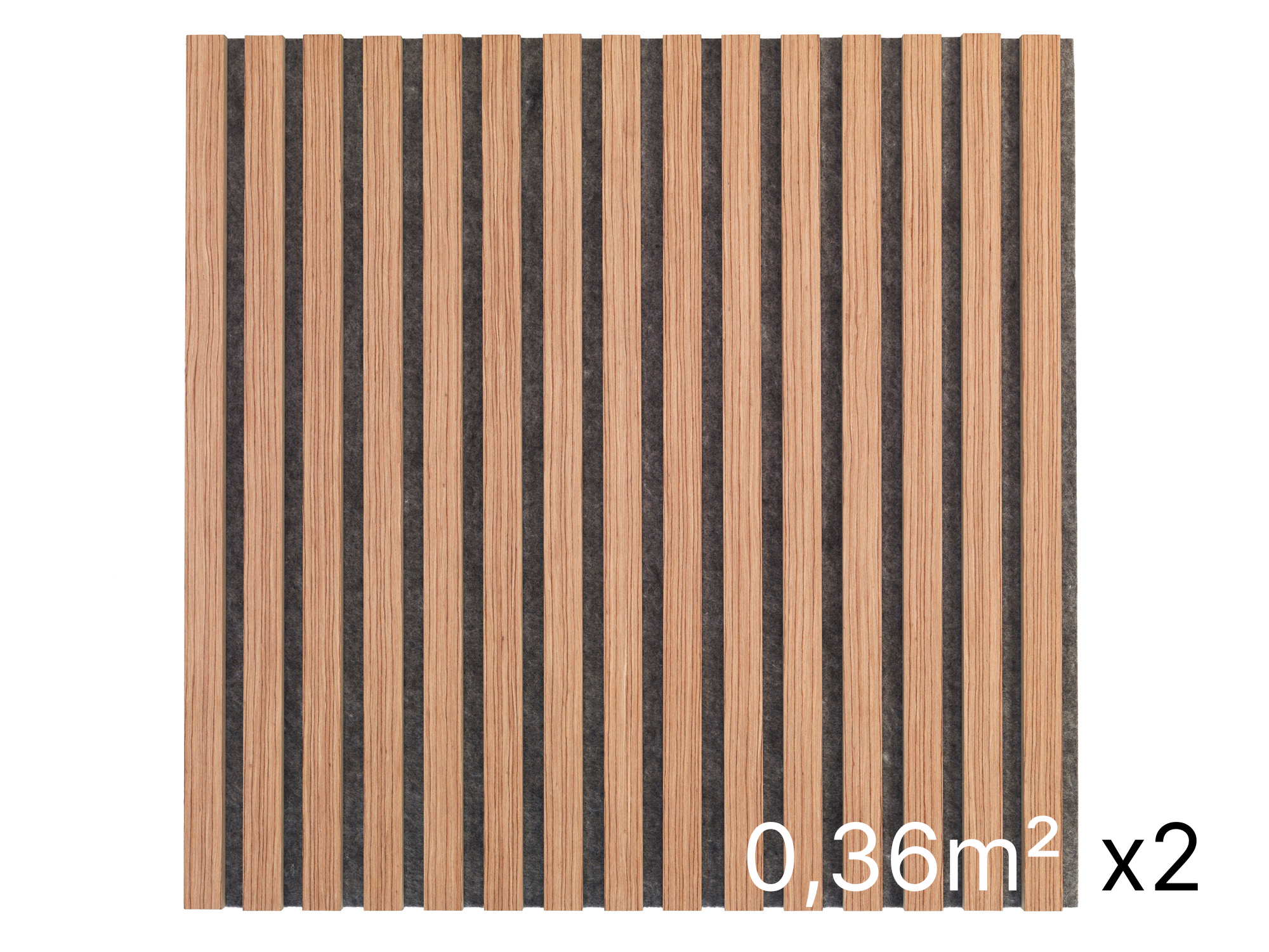 Conjunto de 2 paneles acústicos de madera para pared - 60 x 60 cm ...