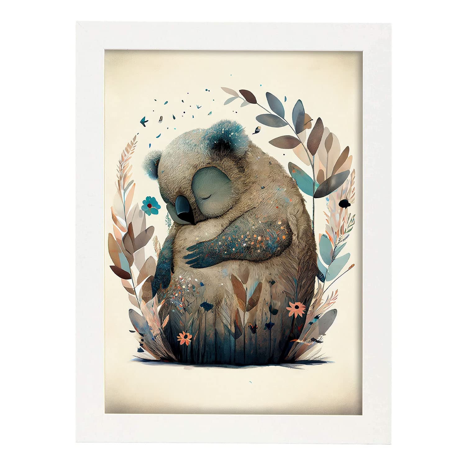 Nacnic Affiche Koala Dans Le Style Précisionnisme Illustrations D ...