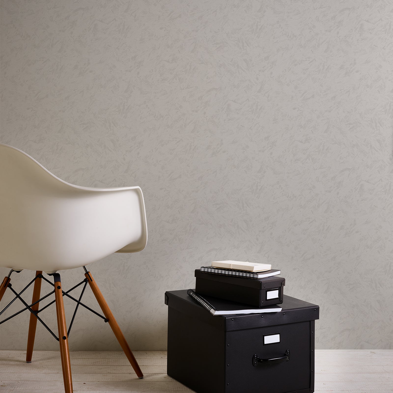 Papier peint gris aspect crépi Tapisserie grise moderne pour salon et ...
