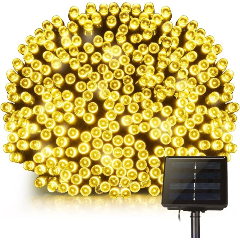 Guirnalda de luces solares, 200LED impermeable Guirnalda de luces ...