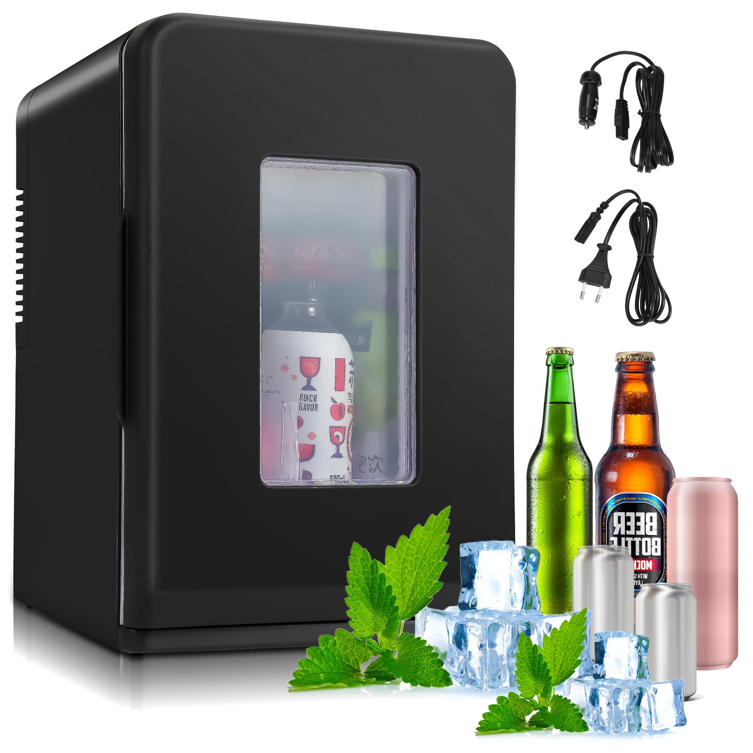 Mini Réfrigérateur Portable 15L Froid/Chaud-Classe par AC DC-Mini Frigo ...