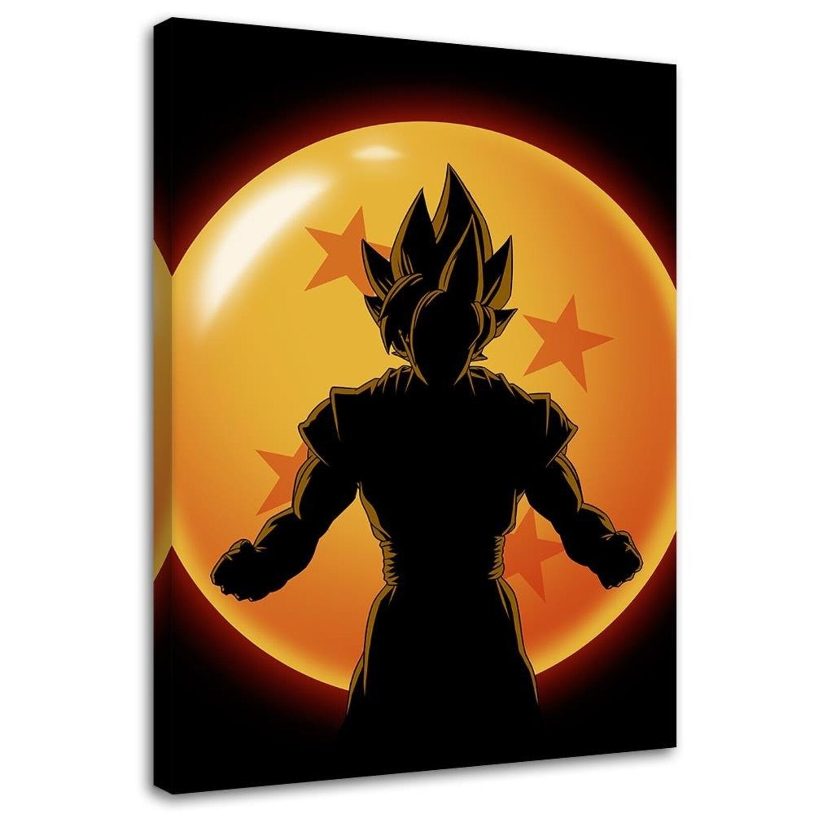 Tableau Dragon Ball Son Goku sur fond de dragon ball - 70 x 100 cm ...