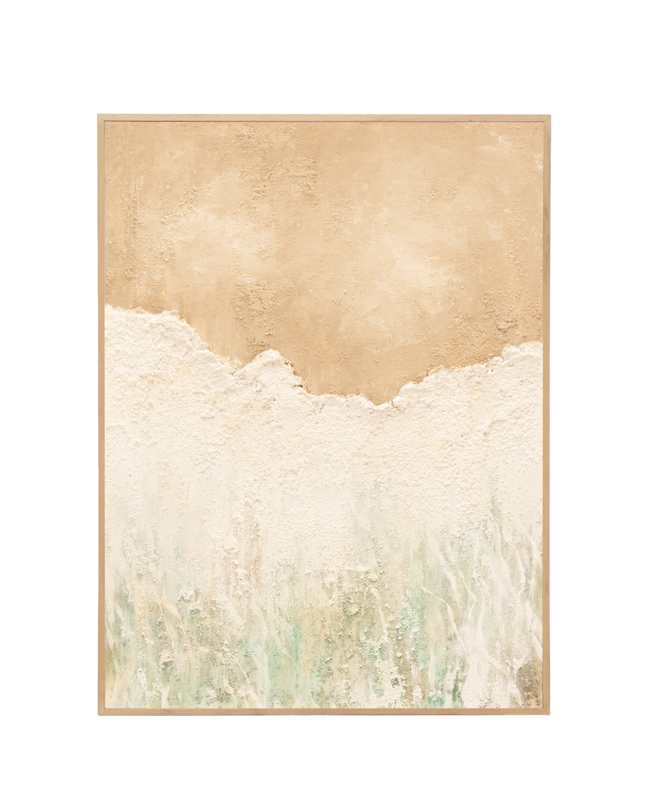 Cuadro decorativo pintado a mano al oleo marco marrón claro 80x100cm ...