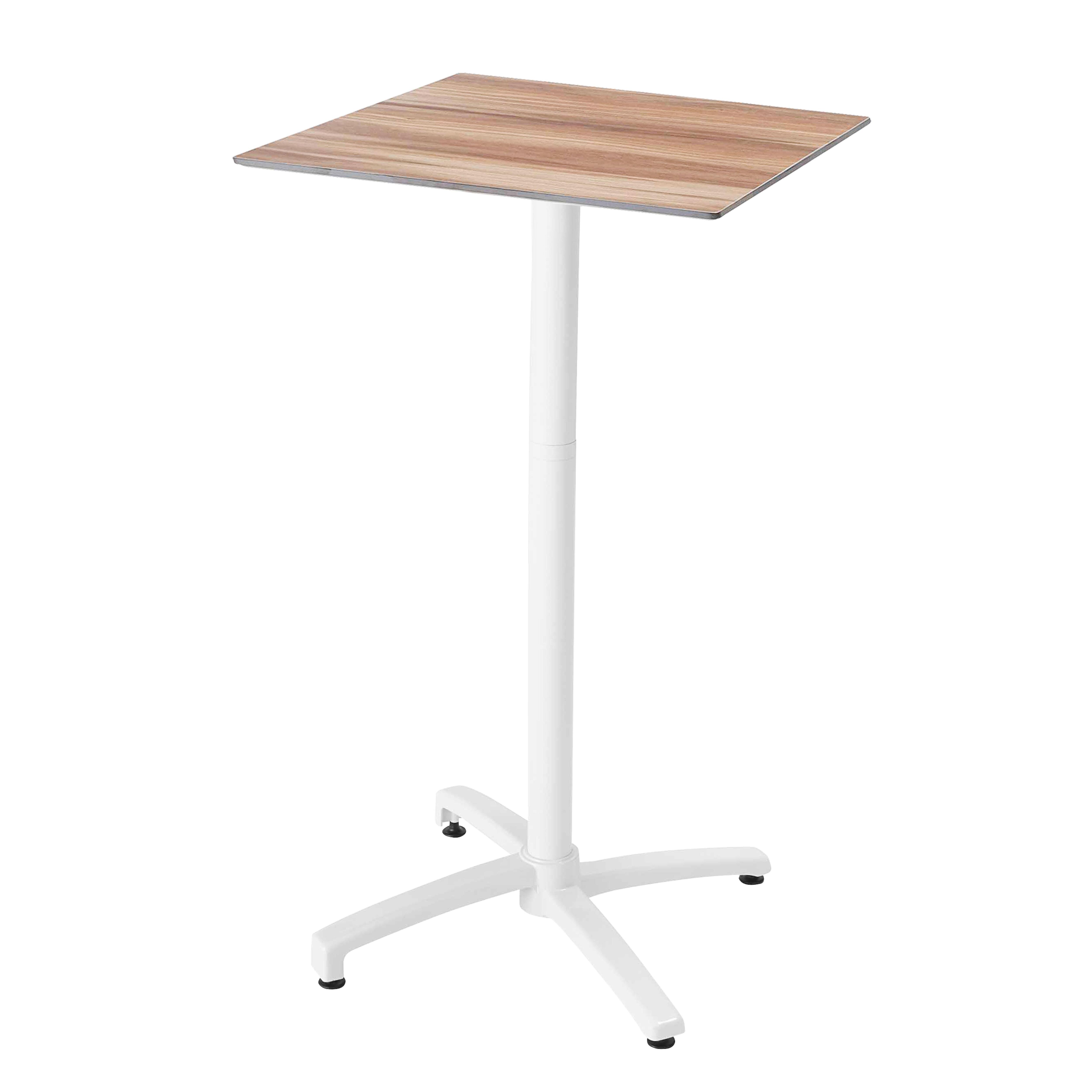 Table haute de terrasse 60 x 60 cm inclinable chêne foncé , Opéra ...