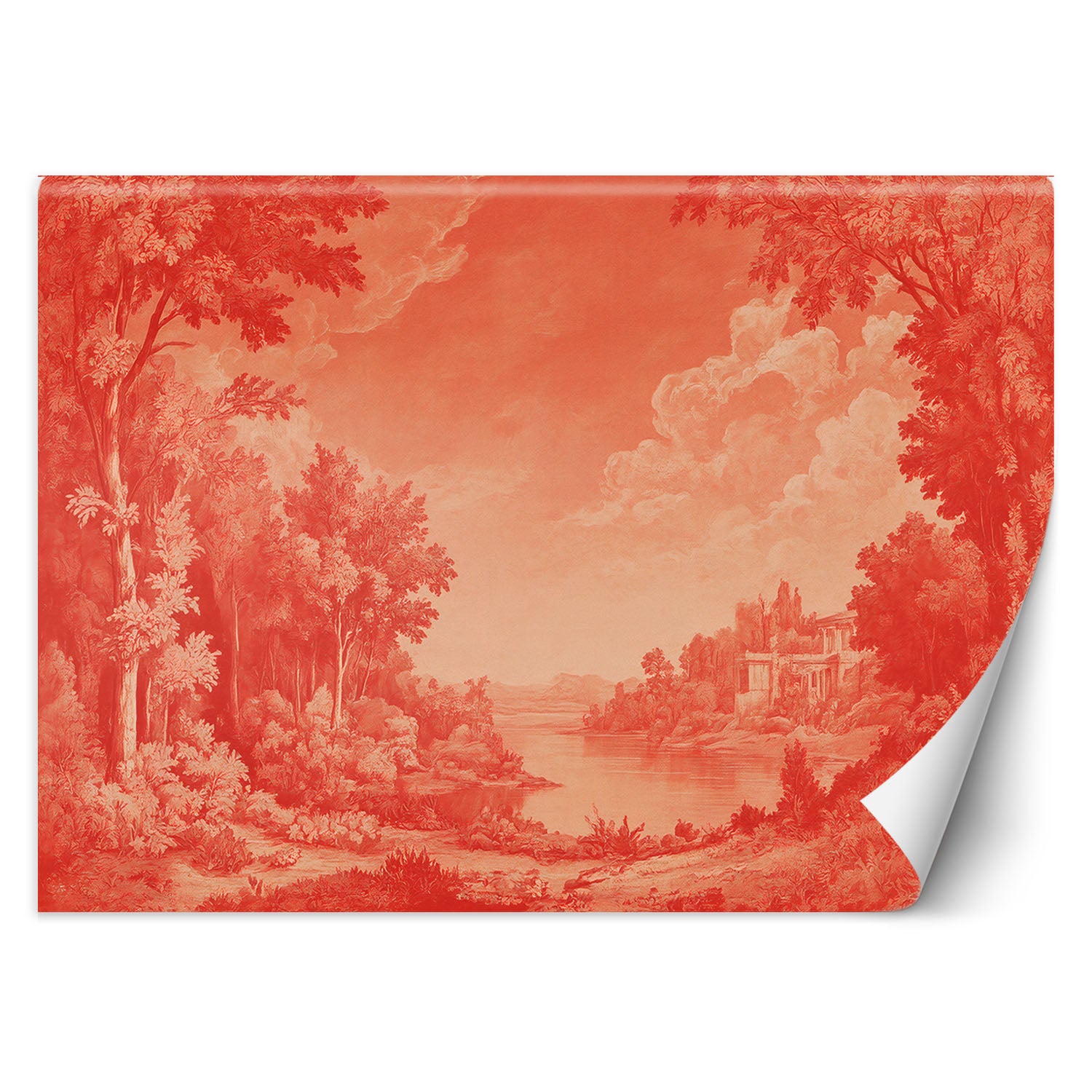 Papier peint, Paysage rouge Nature 450x315 | Leroy Merlin