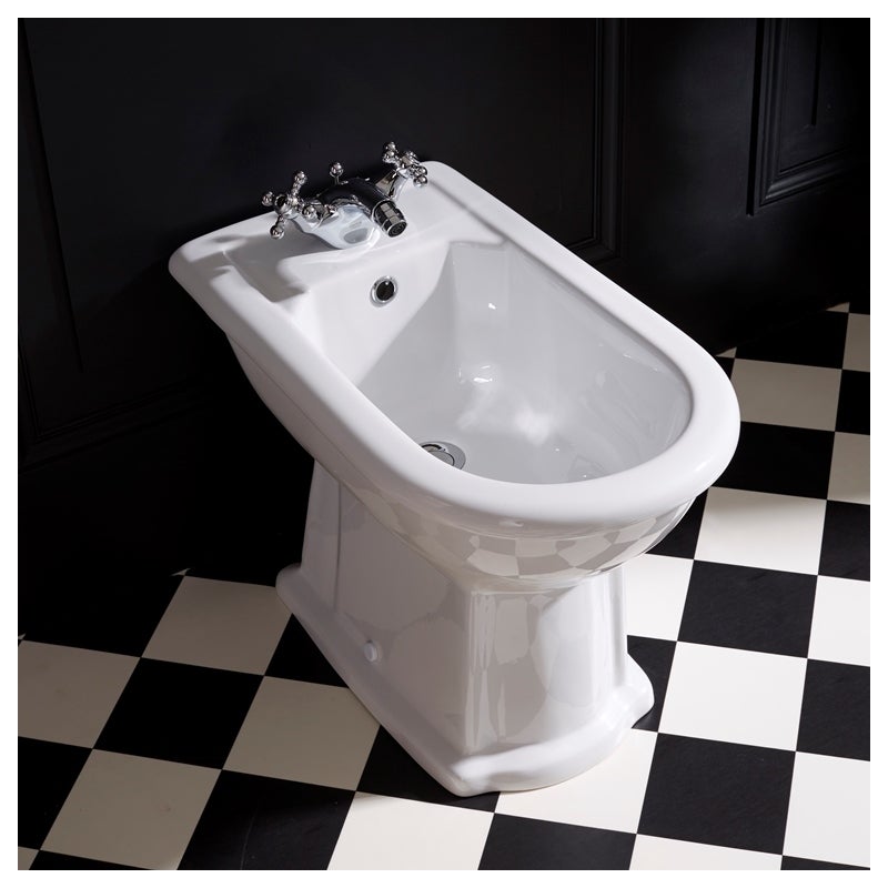 Bidet rétro à poser blanc Ramses | Leroy Merlin