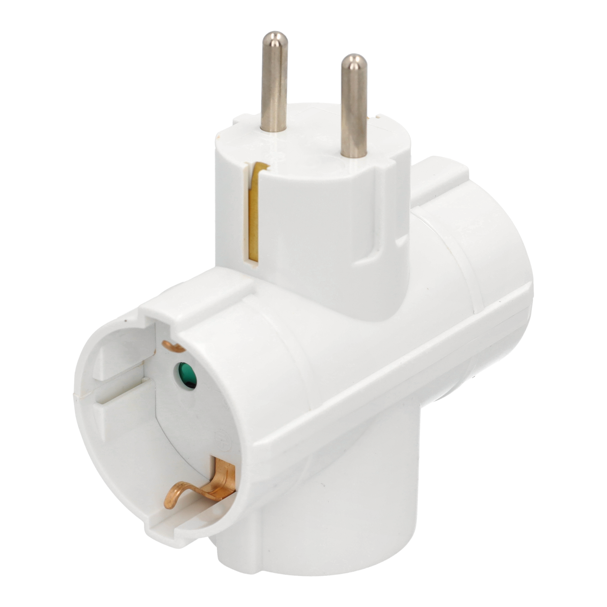 Jandei Ladrón Adaptador de Corriente Triple Enchufe Schuko en Cruz 3x16A, 250V, Toma para Tres ...