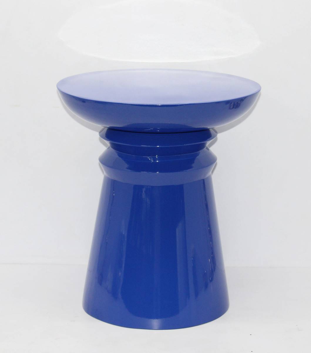 Table d’appoint "Jaya" bleu indigo 43x38x38cm - Atmosphera créateur d ...