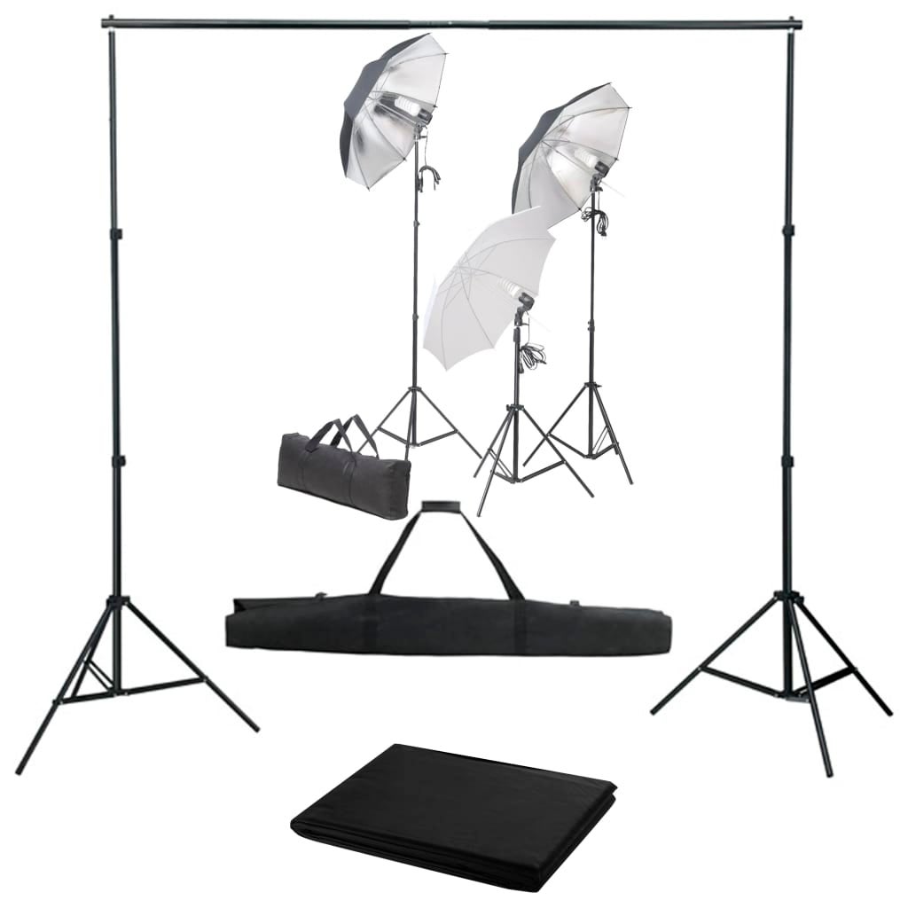 Kit de estudio fotográfico con set de luces y fondo | Leroy Merlin