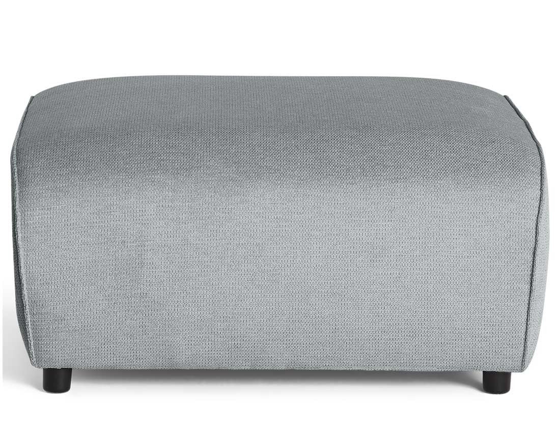 Pouf en tissu texturé 88*88*40 cm gris - SUARO - Best Mobilier | Leroy ...
