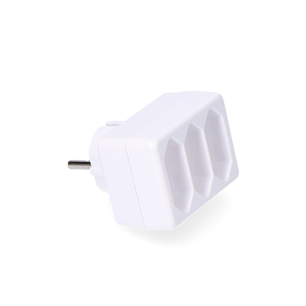 Adaptateur triple 2p 16a 250v couleur blanche max. 3680w solera 5113 ...