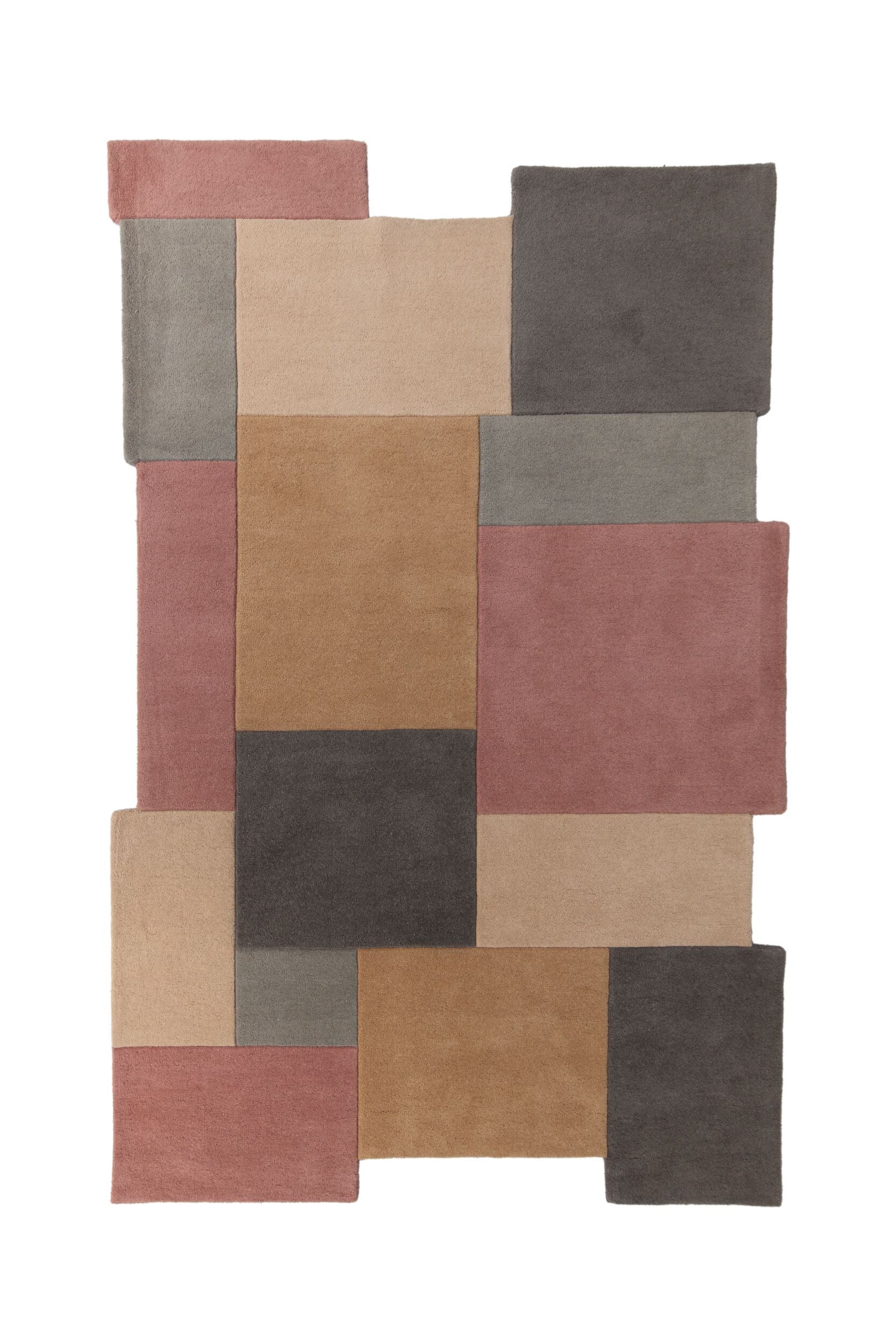 Tapis graphique en laine COLLAGE | Leroy Merlin