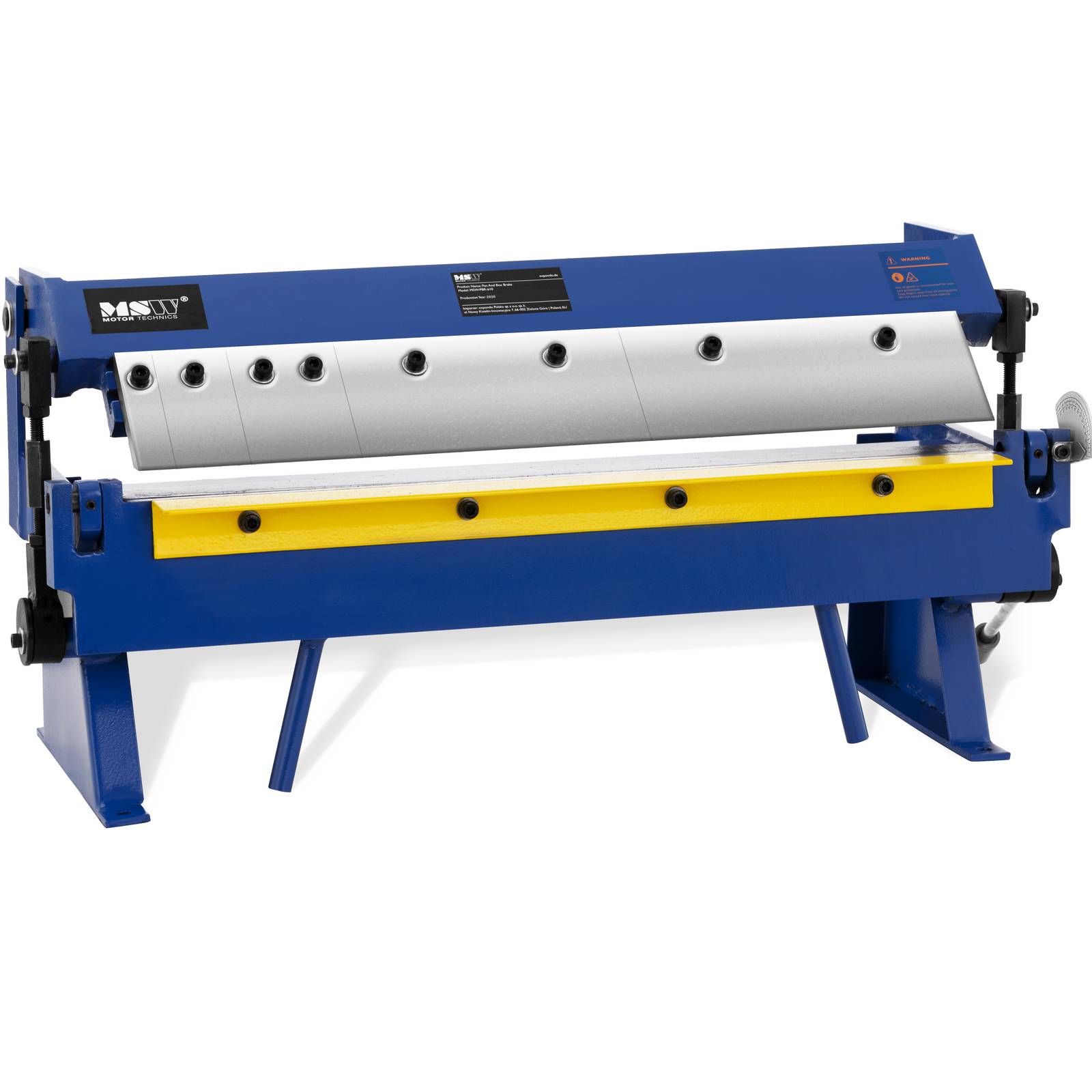 Plieuse manuelle - MSW - Largeur utile : 610 mm - Angle de pliage : 0 ...
