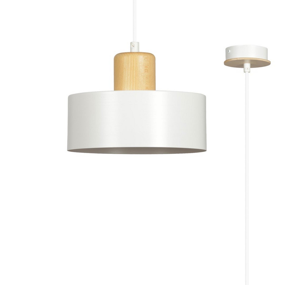 Lámpara de Suspensión Torin, Acero, Blanco, Seven Design | Leroy Merlin