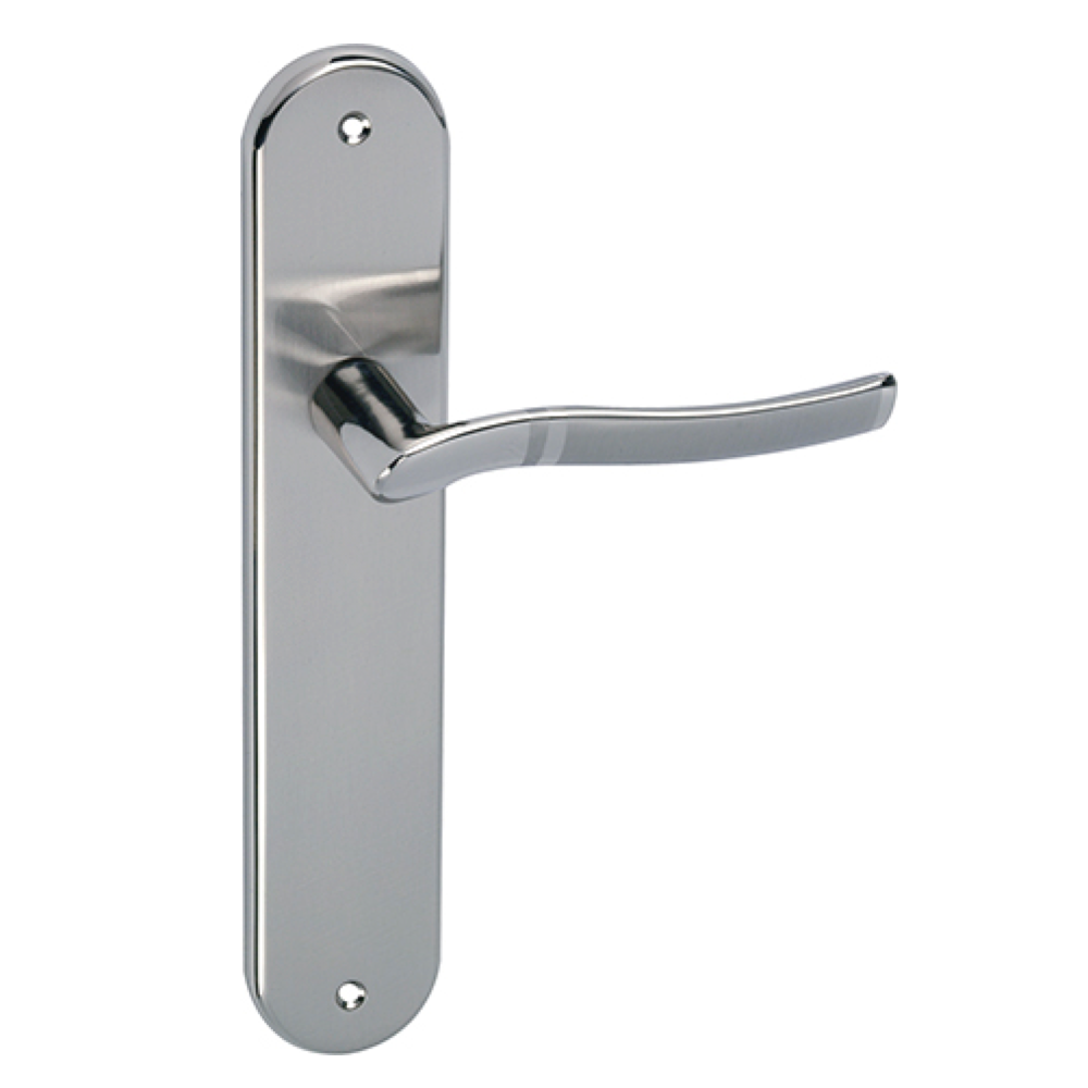 Poignée de Porte Zamak Bicolore Ovale Modèle '230' Design Ondulé ...