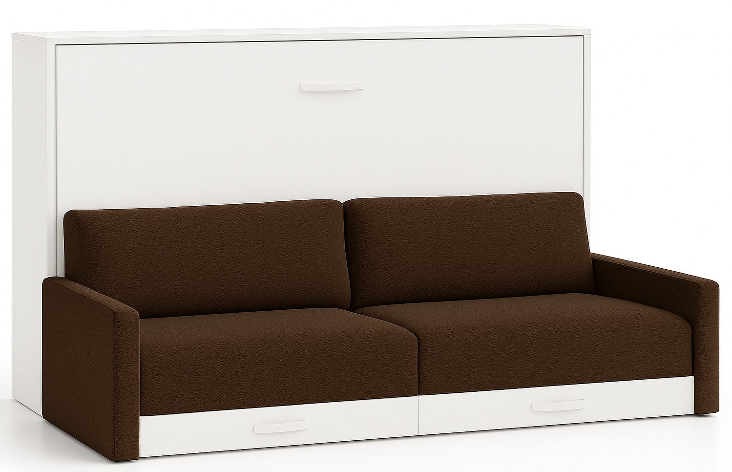 Lit escamotable horizontal avec canapé et rangement VETAL-120x200 ...