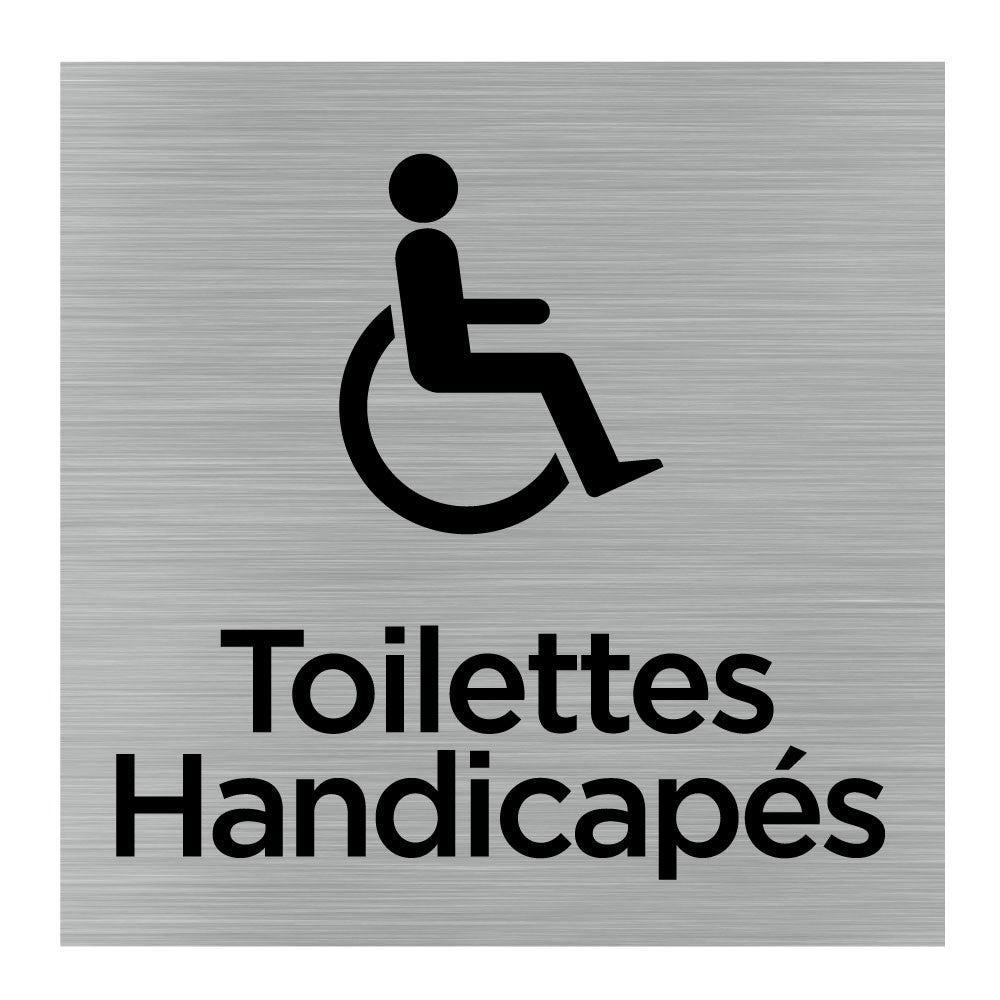 Pictogramme Toilettes Handicapés (Q1050) Matière Adhesif | Leroy Merlin