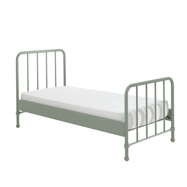 Lit 90x200 sommier inclus Bronxx Vert olive mat | Leroy Merlin