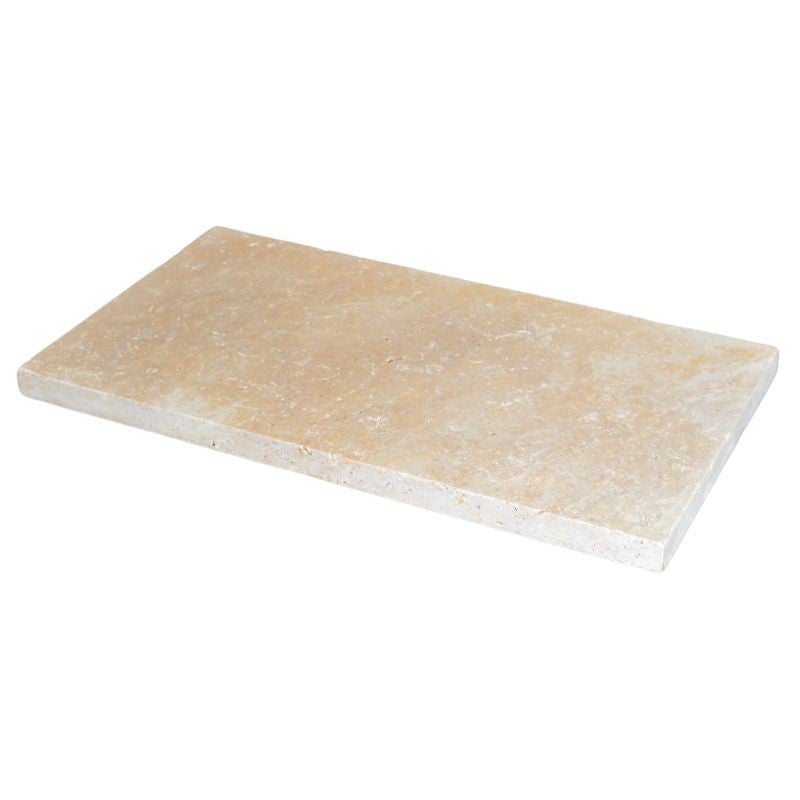 Couvertine Mur Travertin Beige Mix 1er choix Vieilli 61x33x3 cm | Leroy ...
