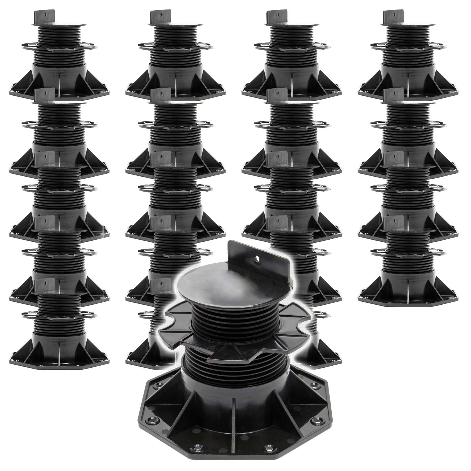 XPOtool Lot de 20x Plots de terrasse – Charge 2700 kg – Hauteur ...