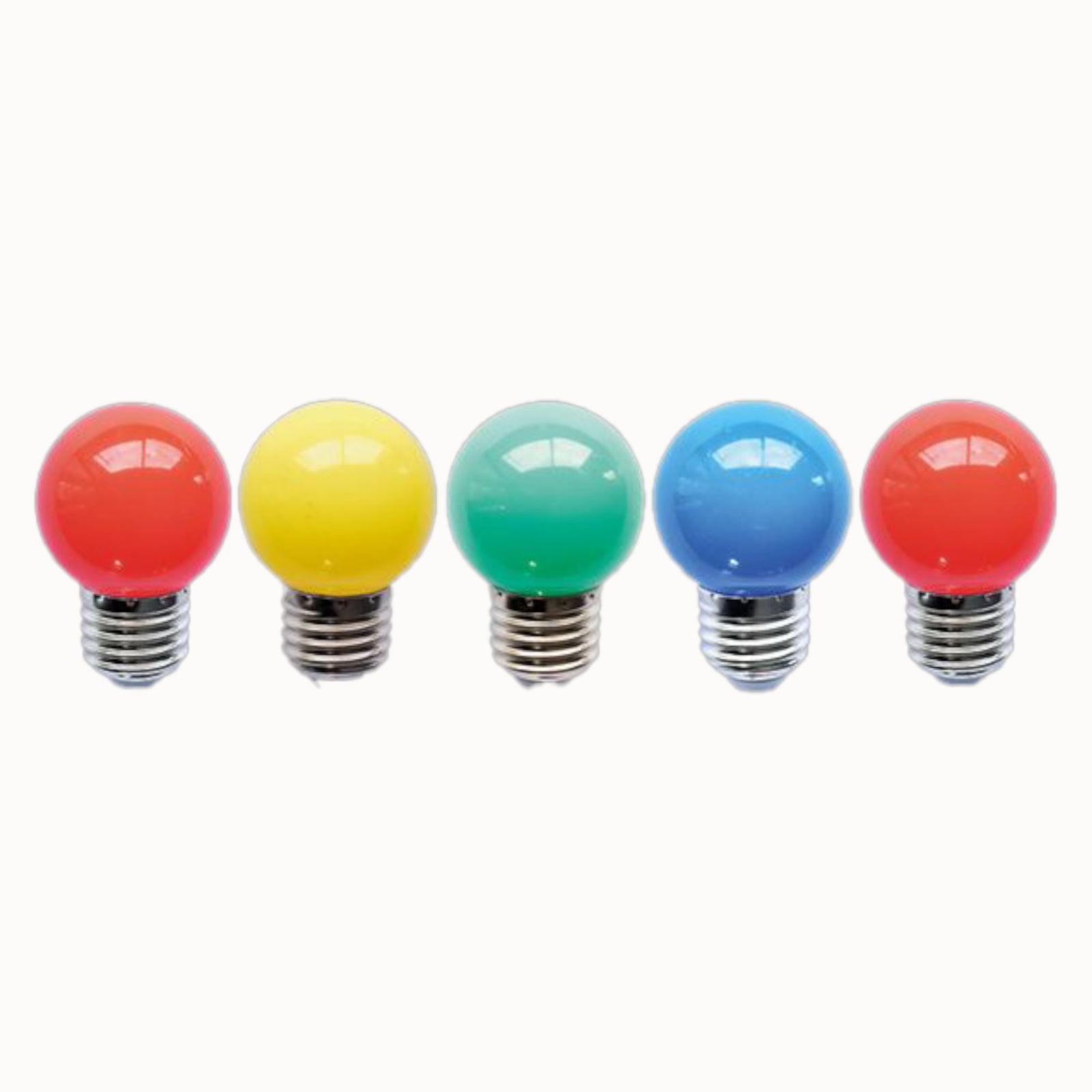 Pack de 5 ampoules E27 LED Multicolore - type guinguette - 0,5W ...