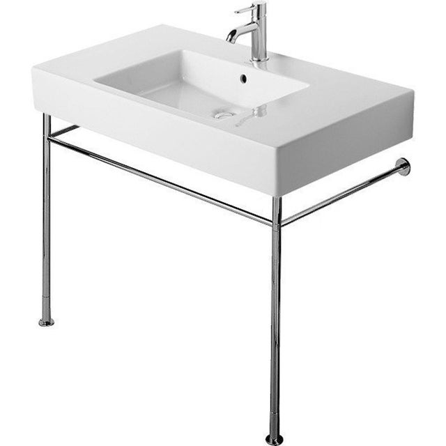 Duravit Vero Console pour lavabo hauteur réglable +5cm métal chrome ...