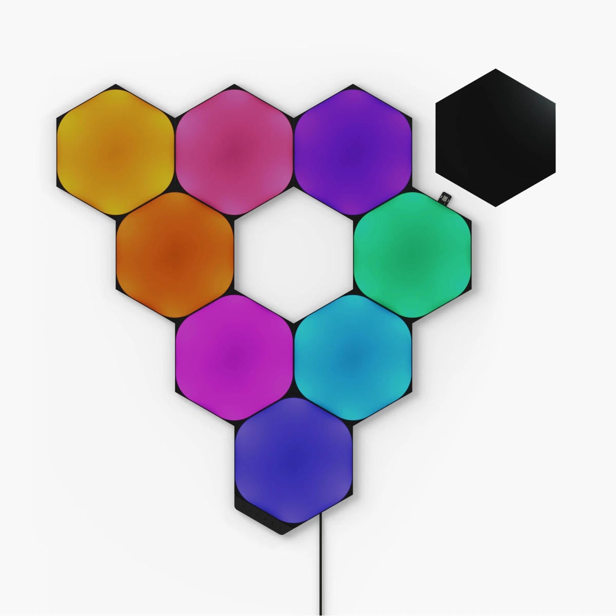 Nanoleaf Shapes Black Hex Starter Kit 9P | Leroy Merlin