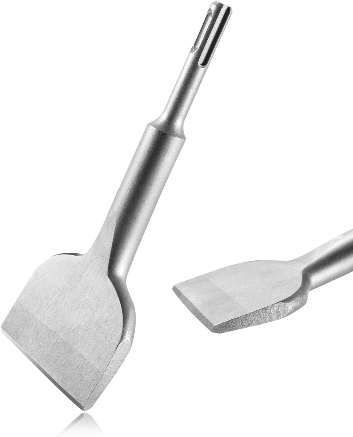 Burin SDS PLUS Carrelage, Burin Plat Carrelage 165mm x 75mm, Burin Courbure à 25°, Ciseau à ...