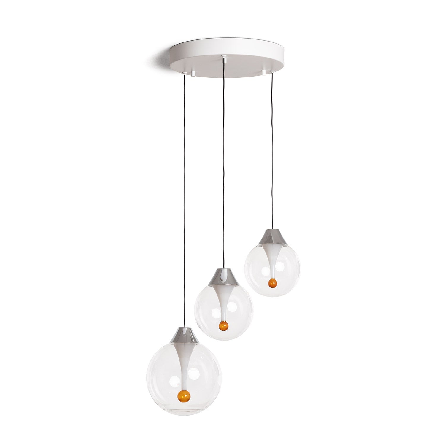 Ledkia Lámpara Colgante LED 30W Liborina 3 Focos Blanco | Leroy Merlin