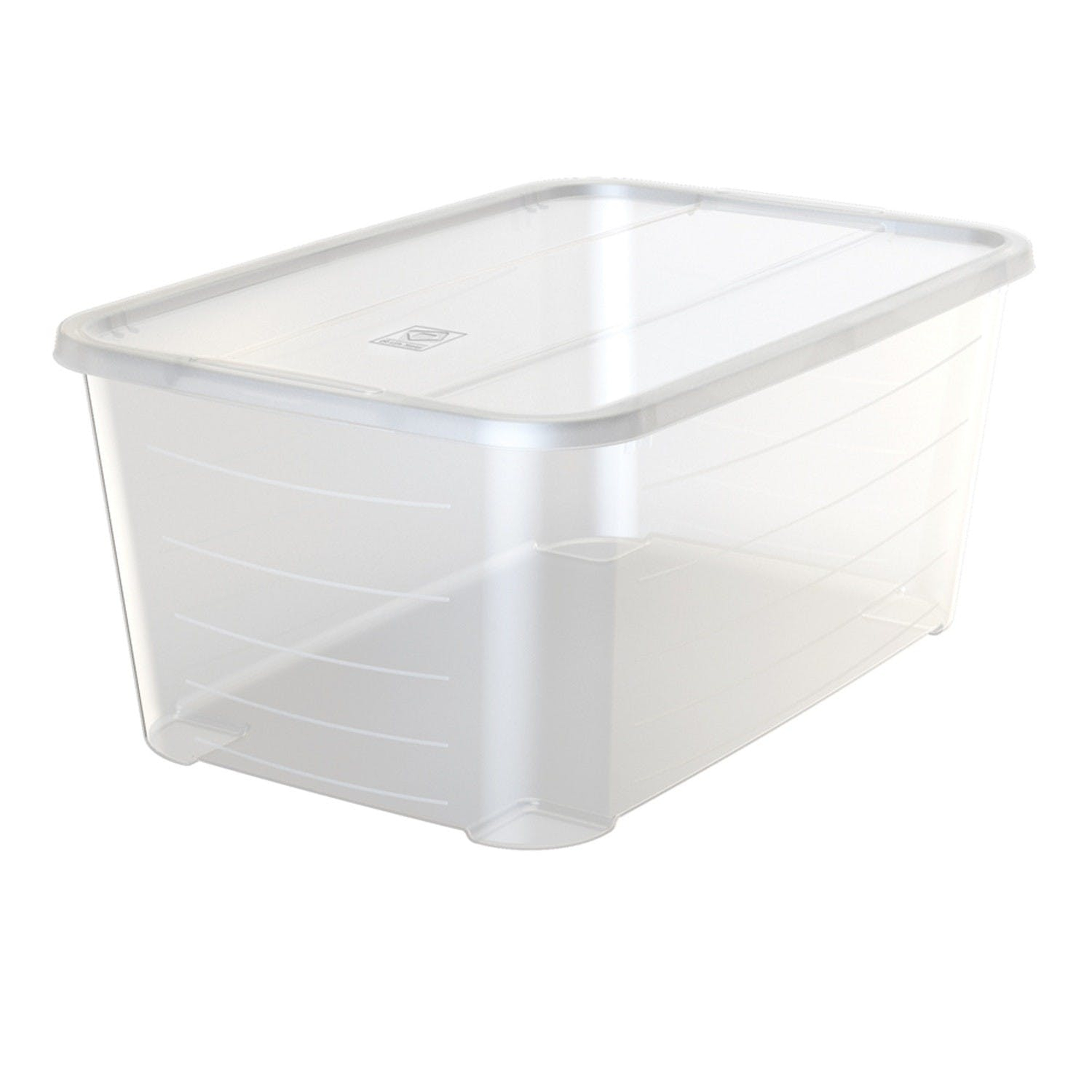 Caja de plástico con tapa life story 45l | Leroy Merlin