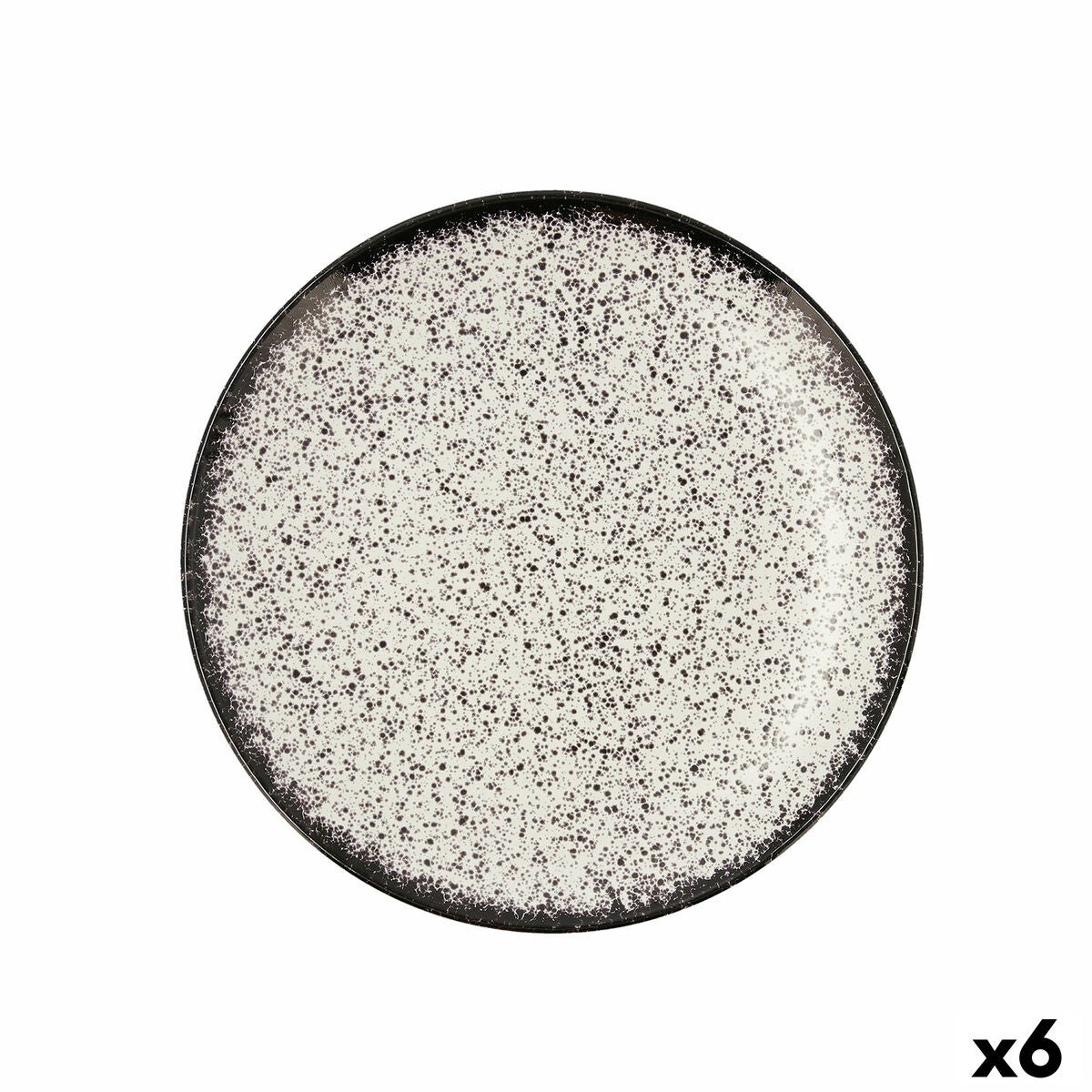 Piatto da pranzo Ariane Rock Nero Ceramica Ø 27 cm (6 Unità) | Leroy Merlin