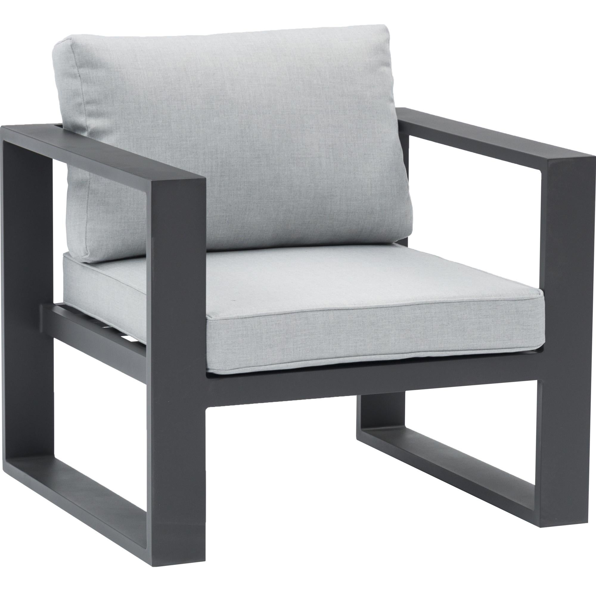 Sofa 1 plaza Marbella exterior y jardín de aluminio antracita y ...