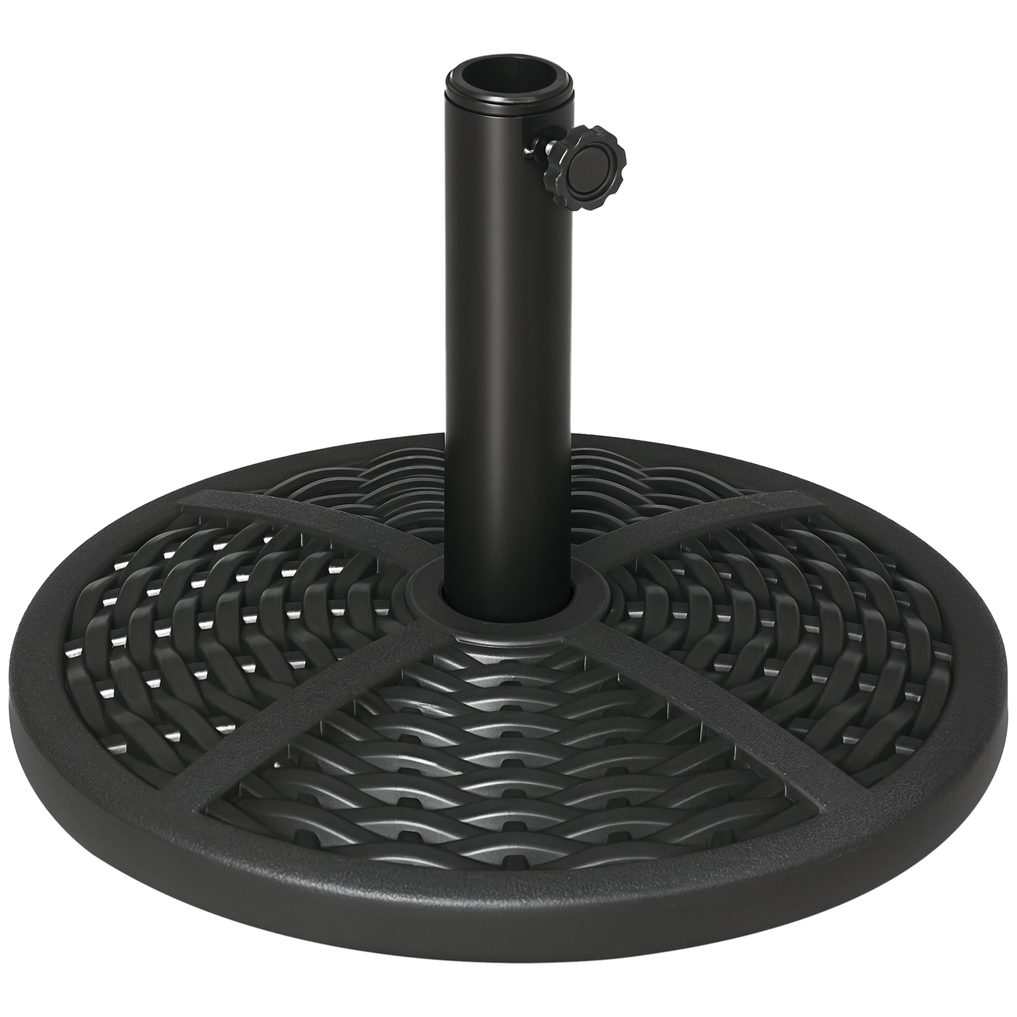 Pied de parasol en béton, pied de parasol avec tube en acier, support ...