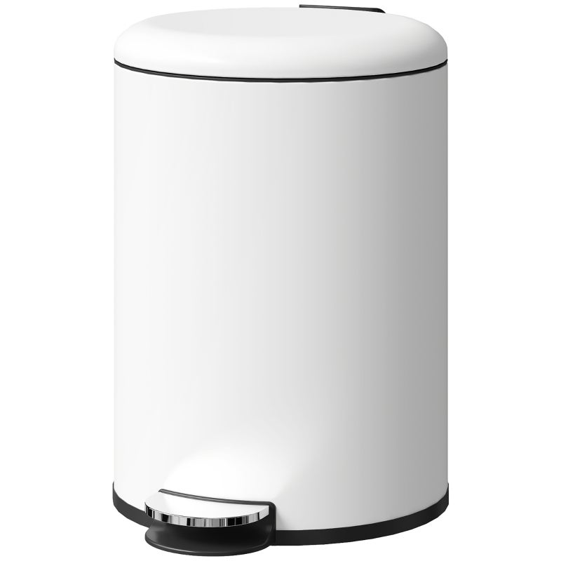 Cubo de basura de 20 litros con tapa y pedal, cubo de cosméticos de ...