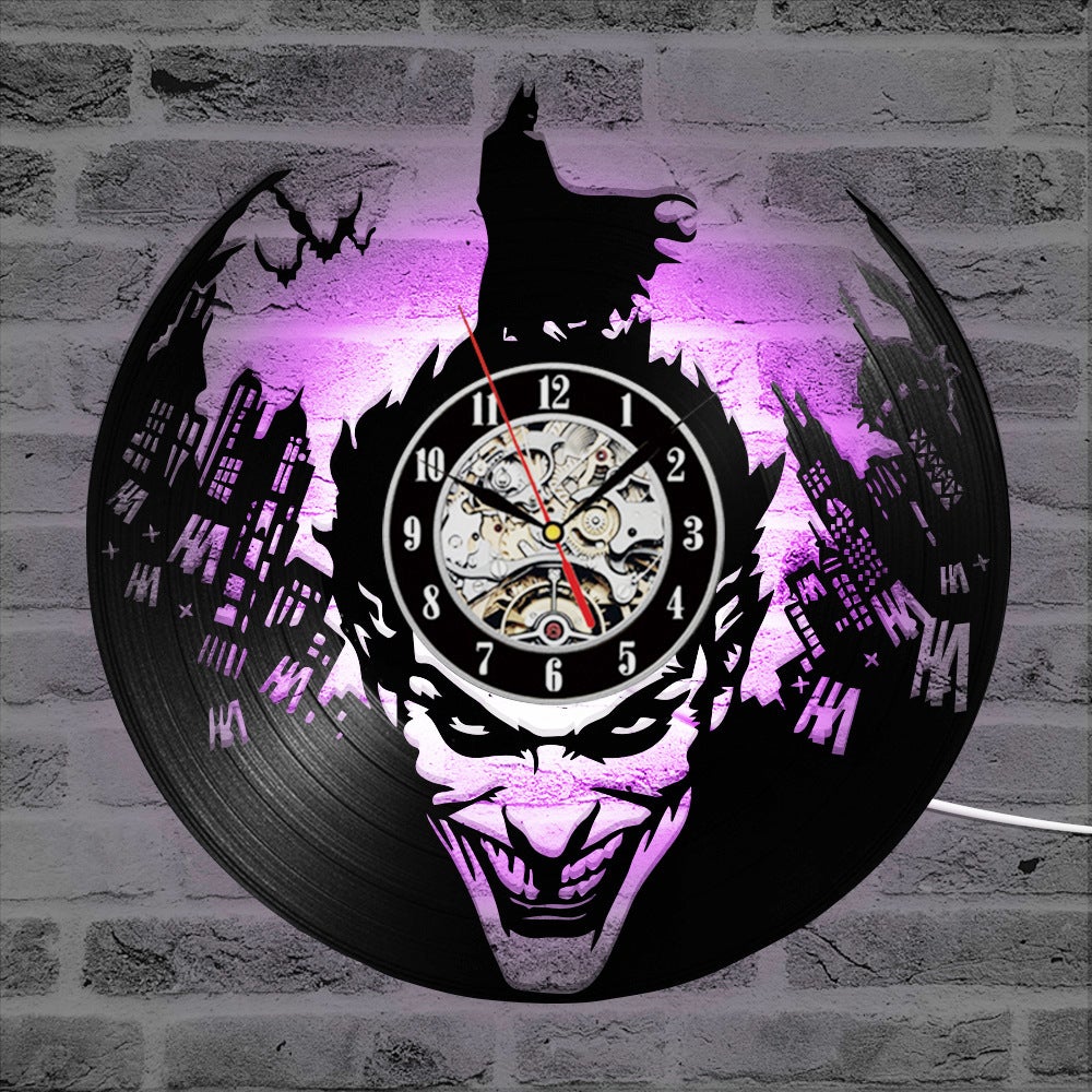 Horloge murale noire ajourée au design contemporain décoratif (avec ...