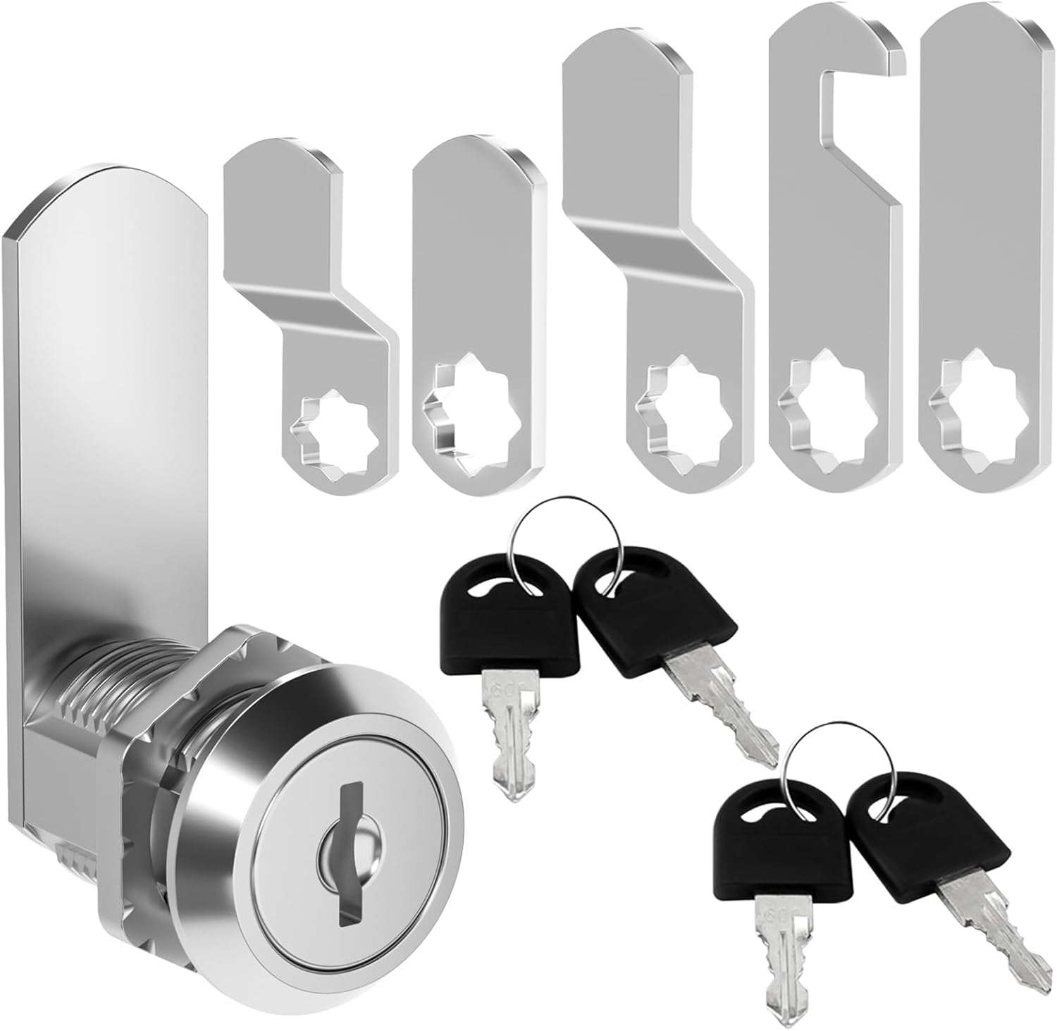 Serrure de boîte aux lettres de 16 mm, serrure de casier avec 5 plaques de verrouillage ...