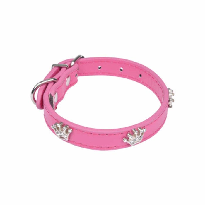 Collier Fantaisie pour Chien "Couronnes" 35cm Fuchsia | Leroy Merlin