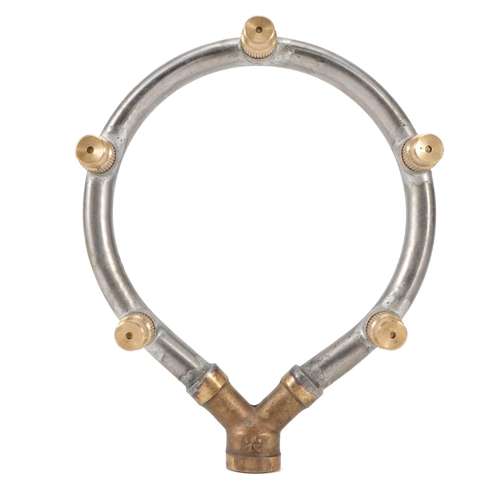 Aspersor de riego circular ajustable de 5 cabezales con rosca hembra G1 ...