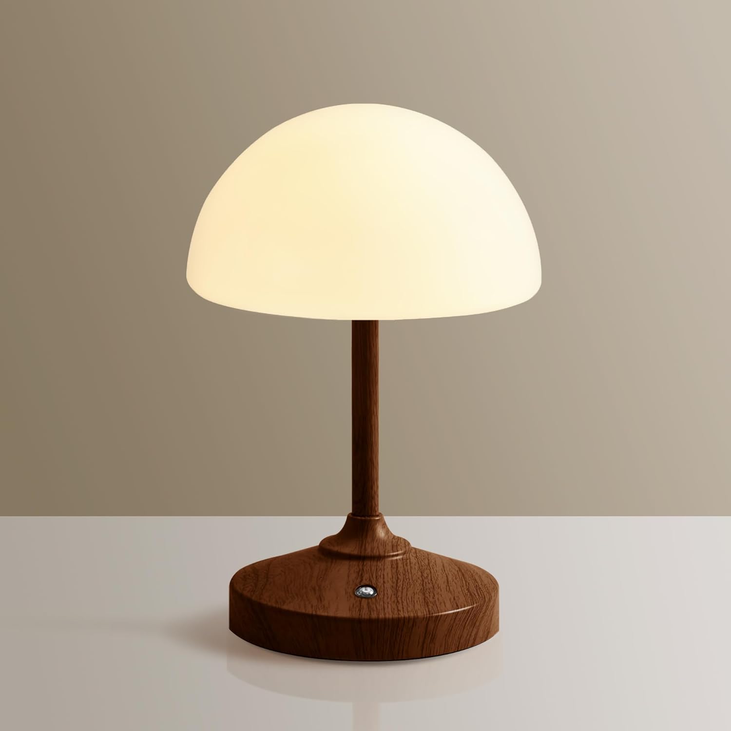 Mushroom lamp cordless, 5000mAh rechargeable battery, dimming touch ...