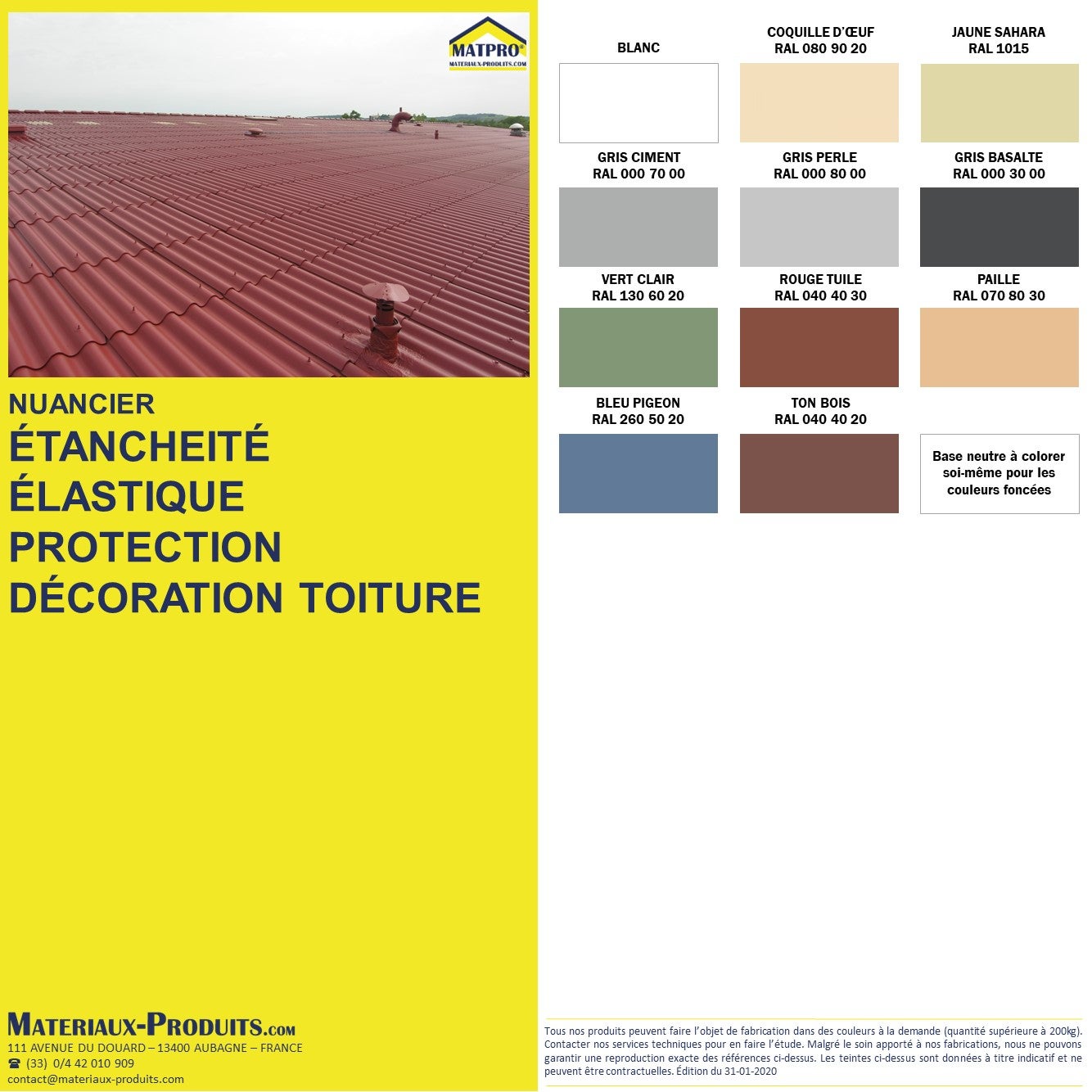 Etanchéité élastique protection décoration toiture Seau de 6 Kg Base ...