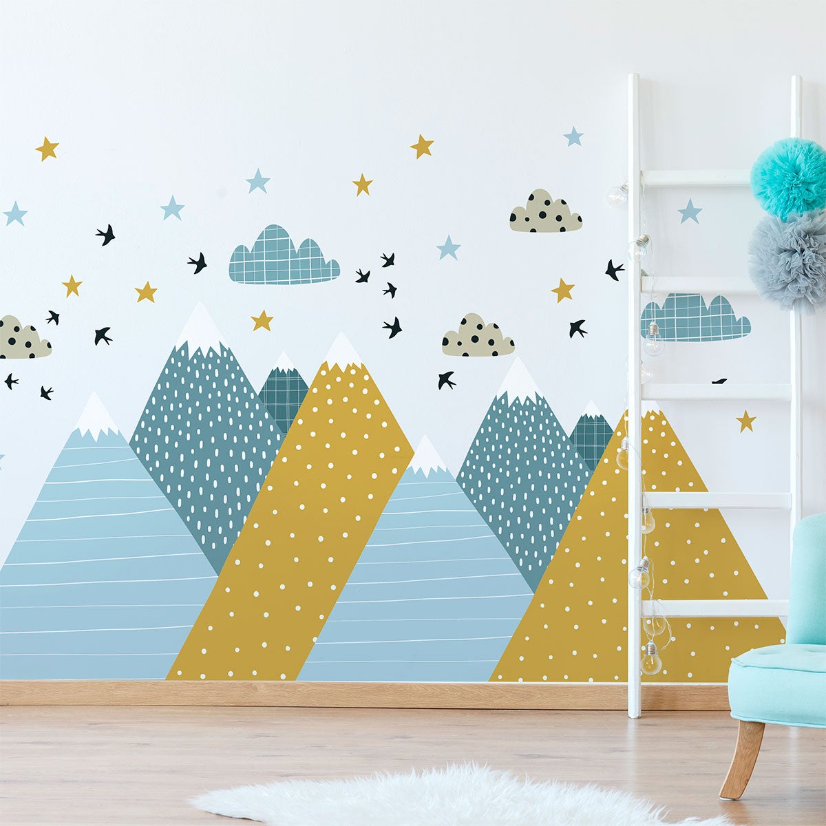 Stickers muraux enfants - Décoration chambre bébé - Autocollant Sticker ...