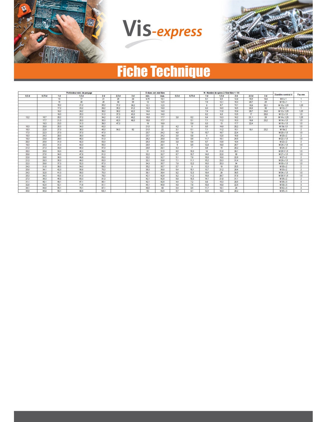 Filet rapporté M10X25 Pas fin Pas de 125 Inox-5 pièces | Leroy Merlin