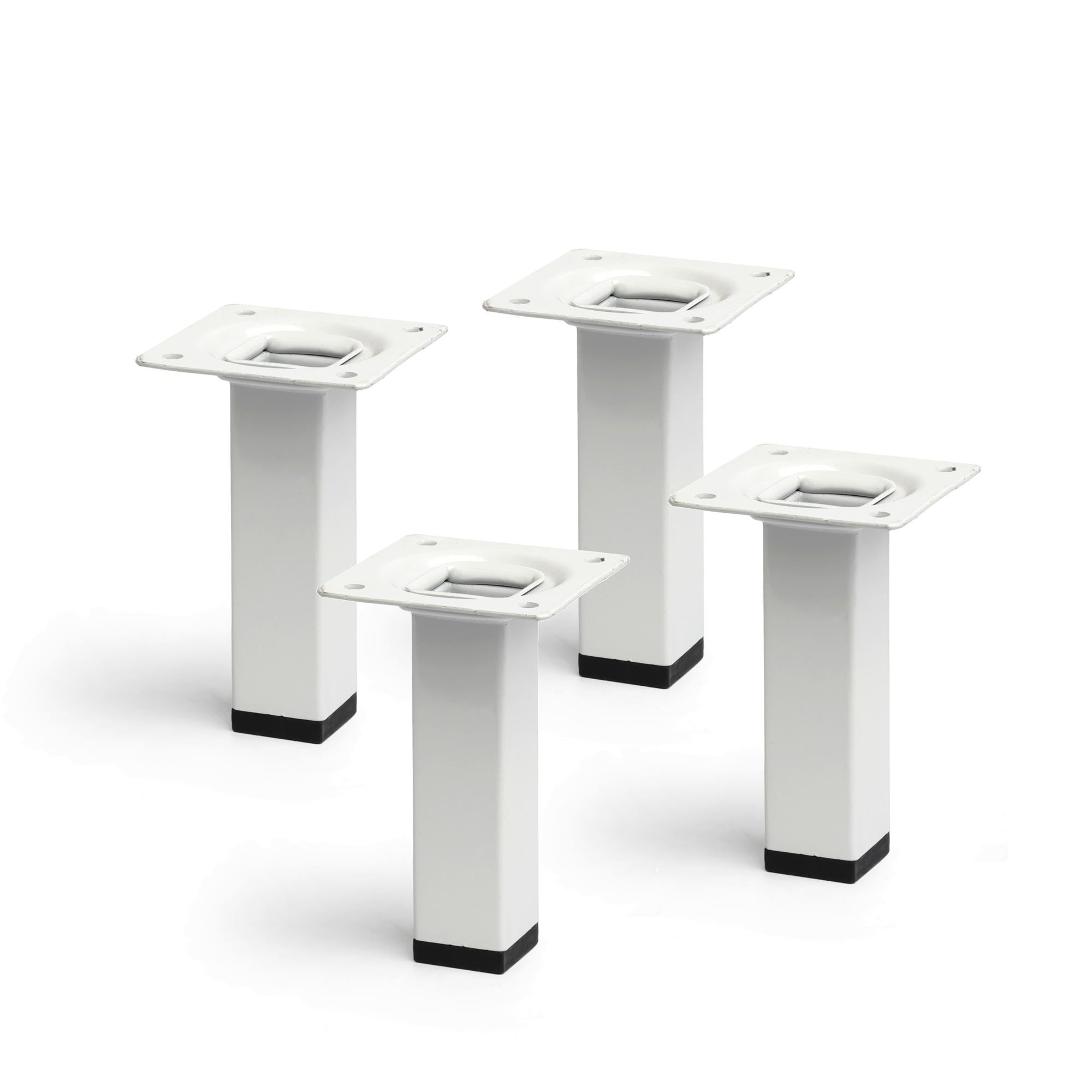 Pata de mueble | Estilo funcional | Fabricado en acero | Acabado blanco ...