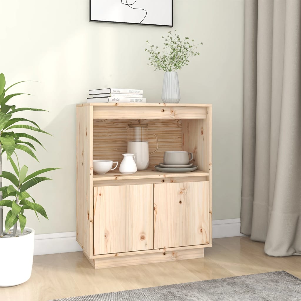 Buffet en pin massif 60x34x75 cm - COMFORTXL | Leroy Merlin