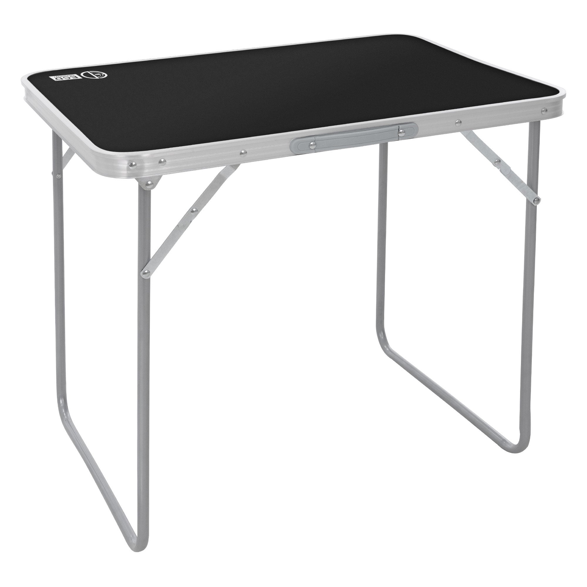 Table de camping pliante en aluminium hauteur réglable noir/argent ...