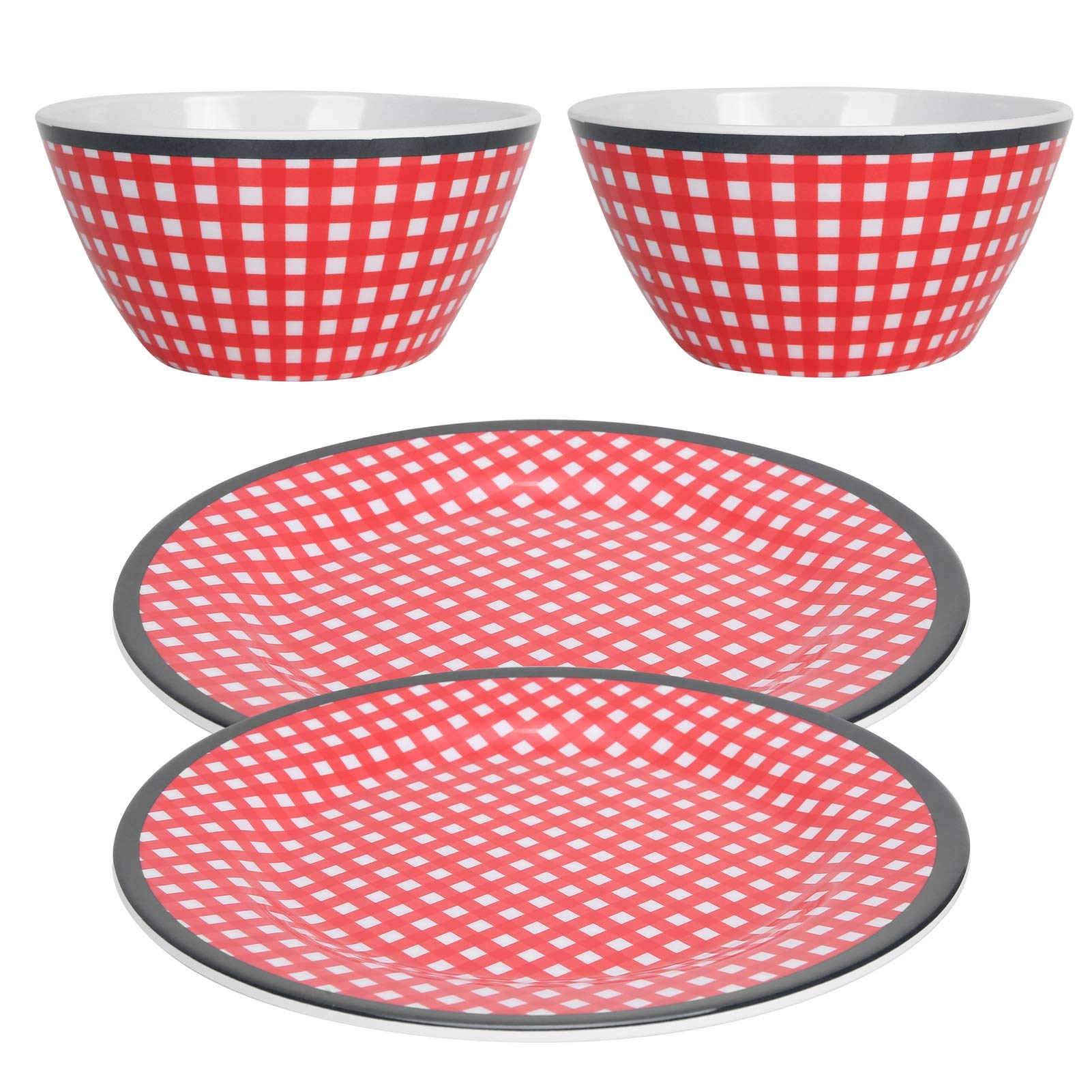 AB06010 + BT009 ensemble de vaisselle 4 pièces assiette en porcelaine ...