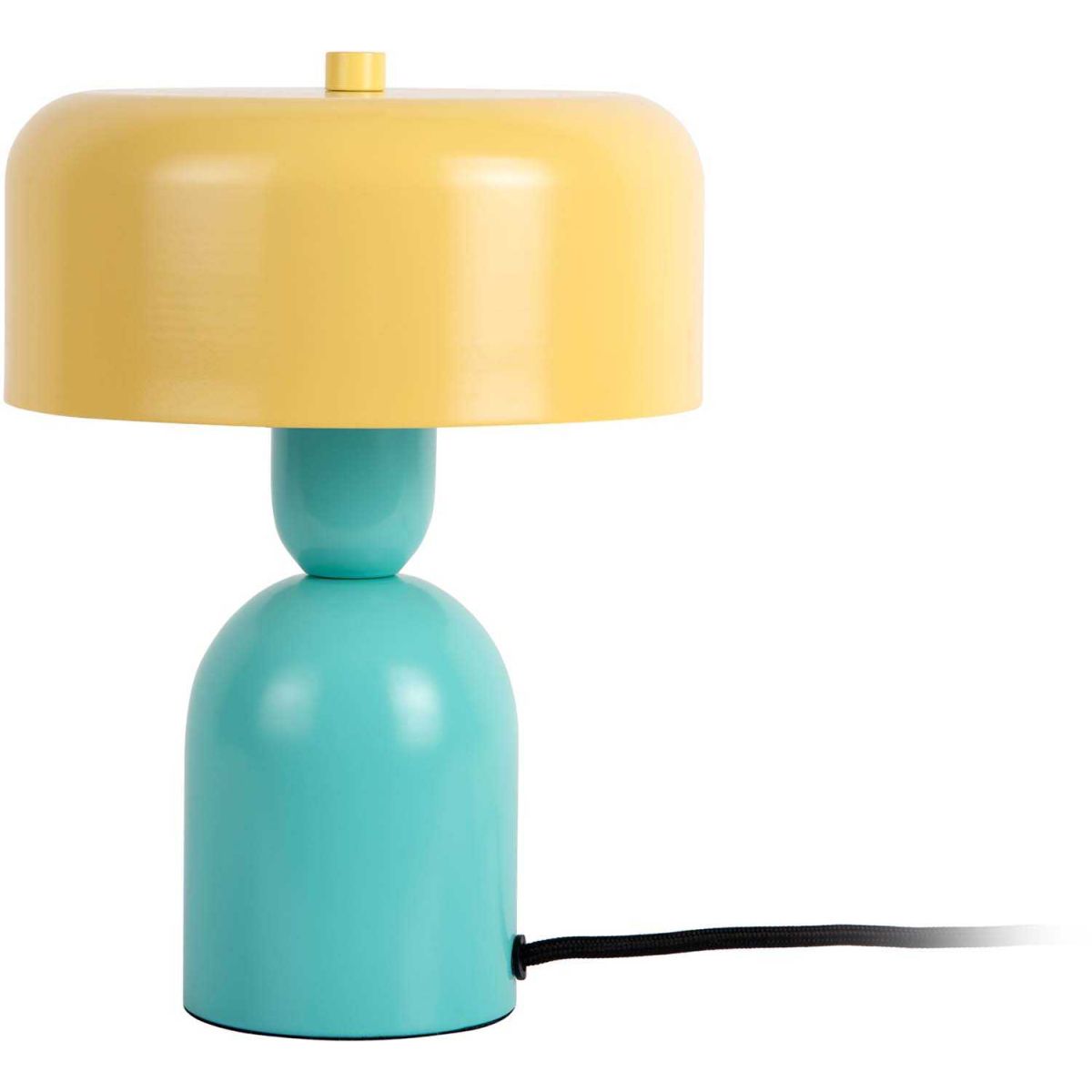 Lampe à poser Double Funky turquoise, jaune Leitmotiv | Leroy Merlin