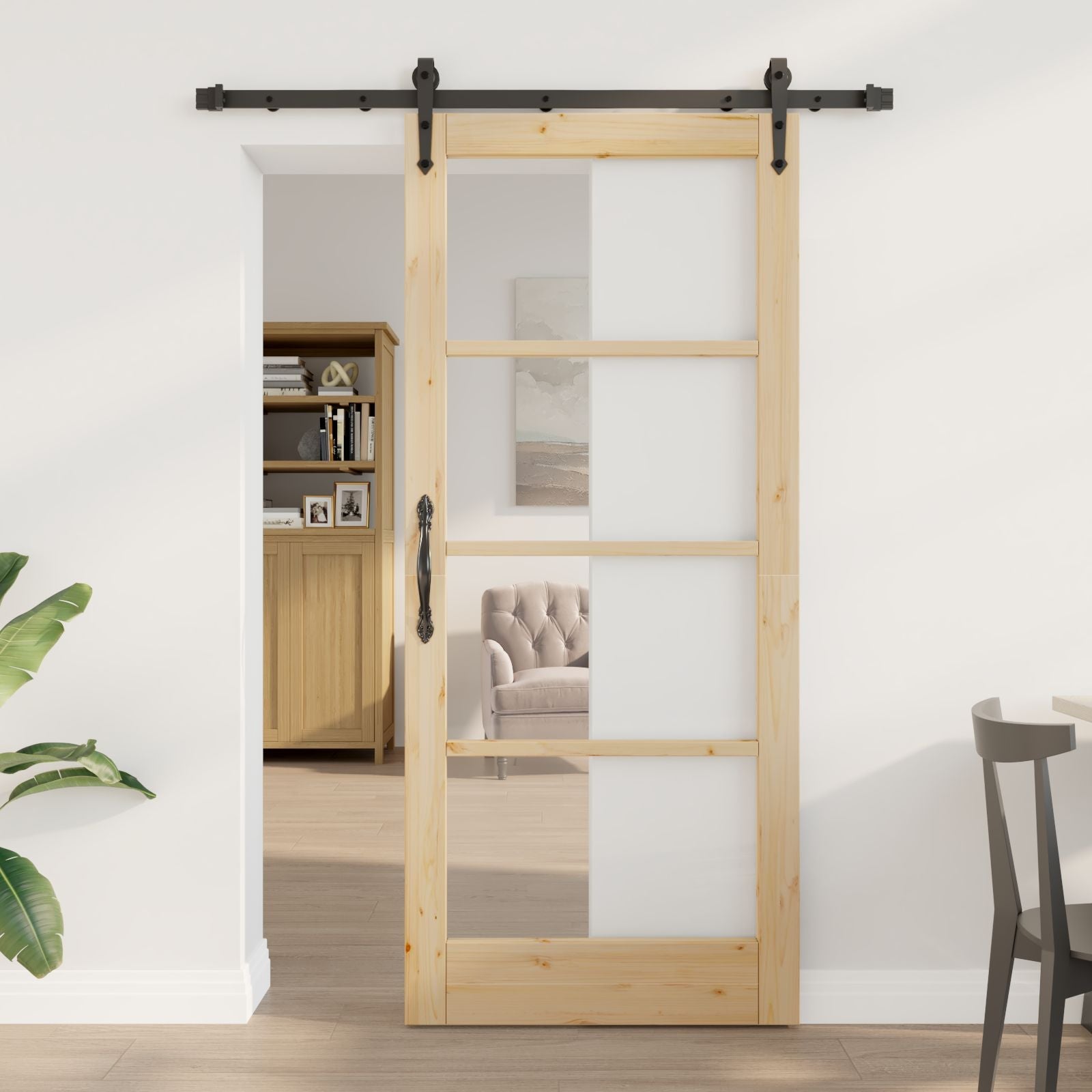 Porta scorrevole ORKDAL Naturale 86 x 198,5 cm vidaXL | Leroy Merlin