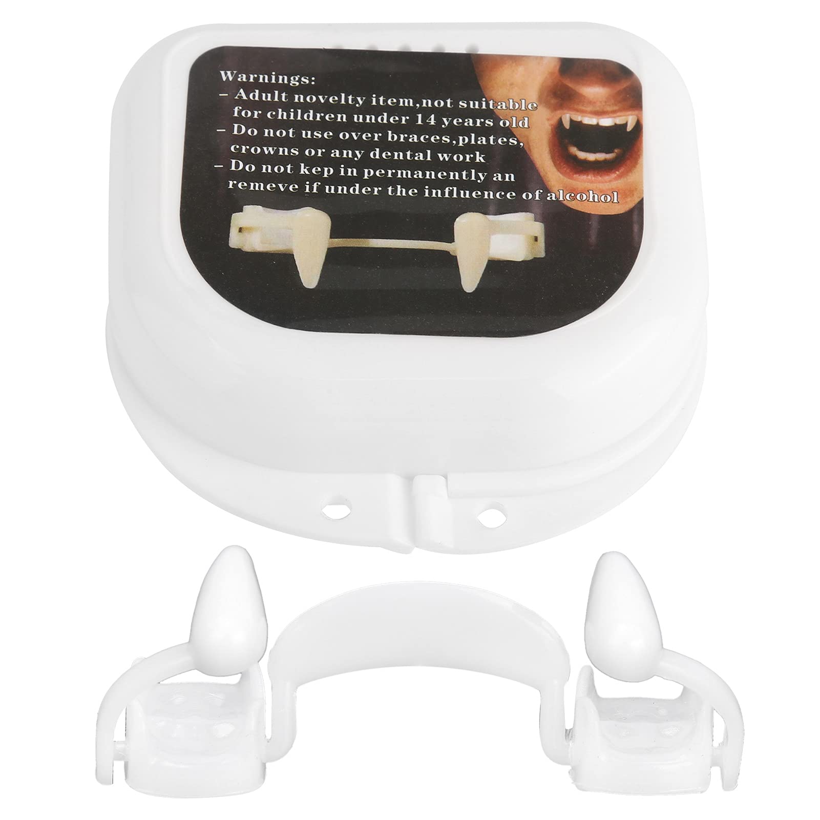 Crocs de vampire, kit de fausses dents rétractables pour Halloween ...