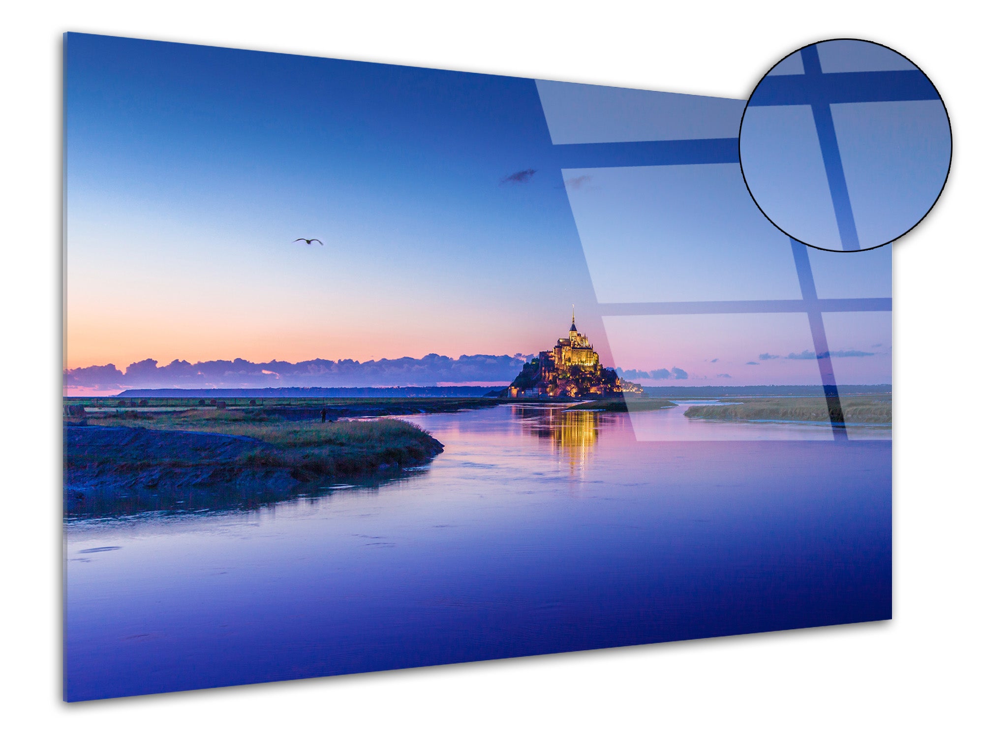 Tableau plexiglas photo paysage MONT ST MICHEL | Leroy Merlin